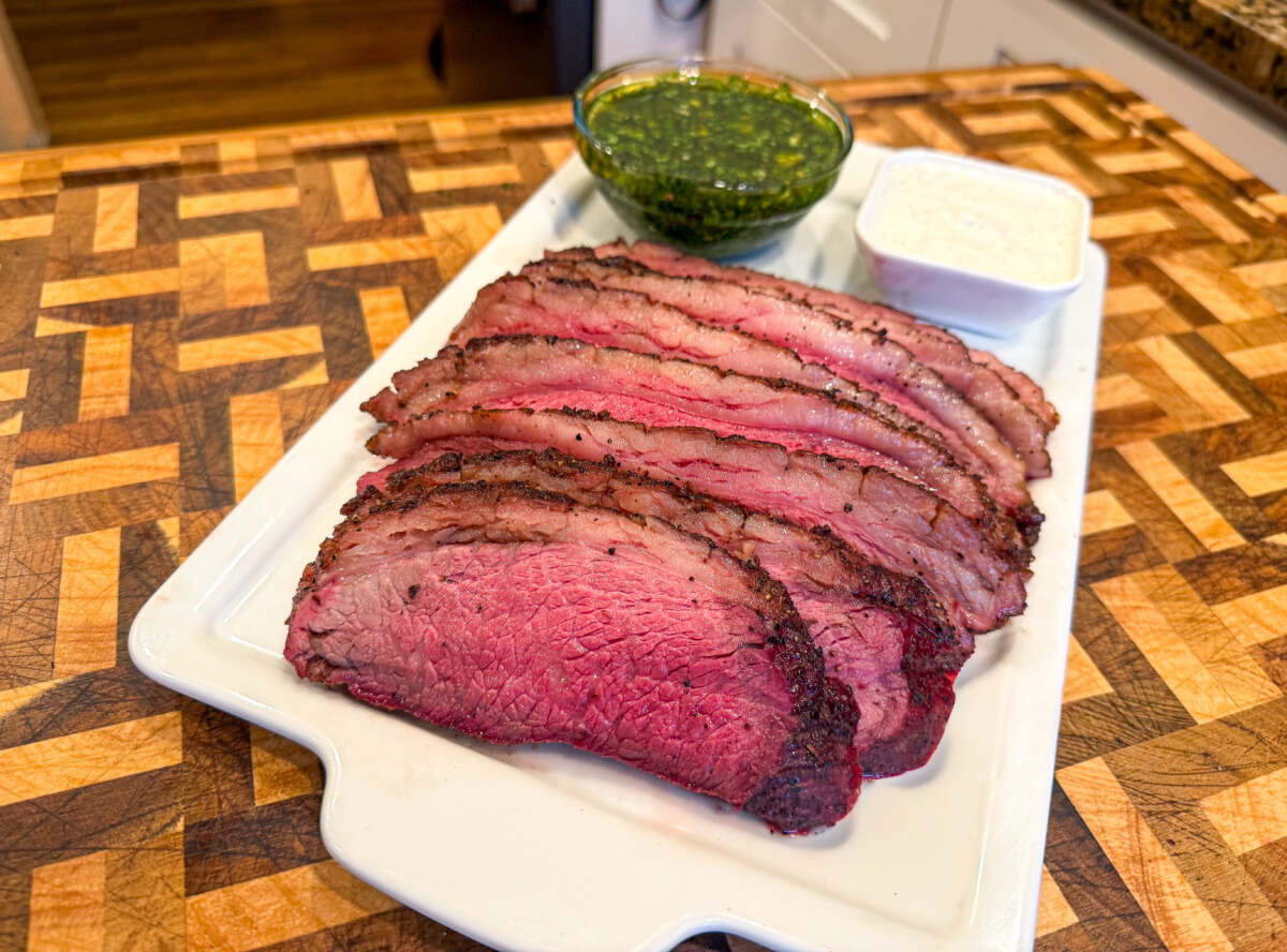Smoked Picanha with Chimichurri Sauce Recipe - Recipe Food Blogger ...